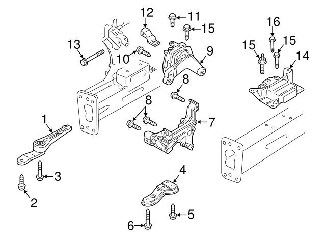 N-911-055-01 - Mount Bracket Bolt 2016-2018 Audi A3 Sportback e-tron ...