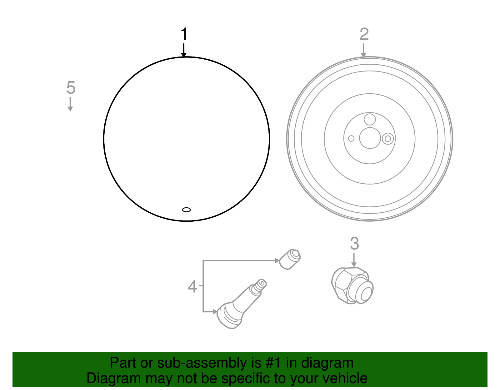 2016-2018 Toyota Wheel, Alloy 42611-WB002 | Toyota Parts Center
