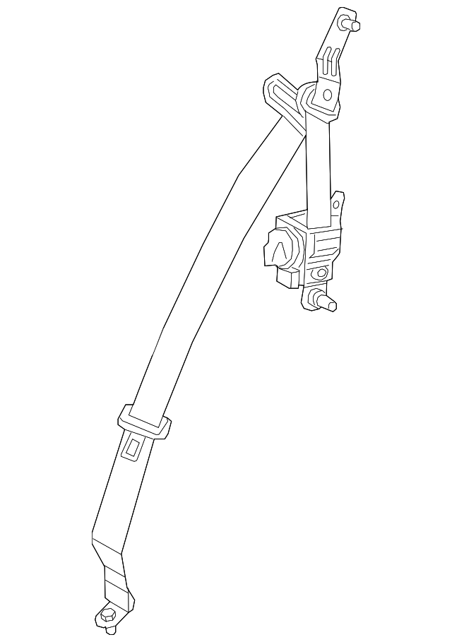 Hyundai - 89810-D2500-VHC - Lap & Shoulder Belt - 2017-2019 Genesis G90 ...