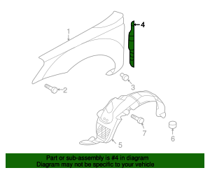 2006-2010 Kia Optima Rear Insulator 84126-2G000 | OEM Parts Online