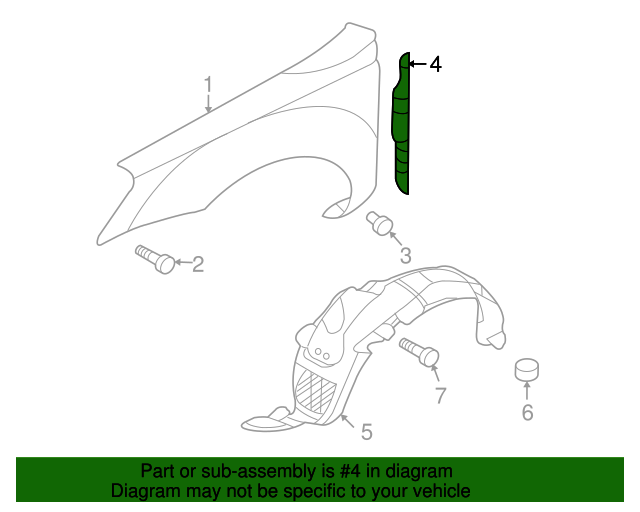 2006-2010 Kia Optima Rear Insulator 84126-2G000 | OEM Parts Online