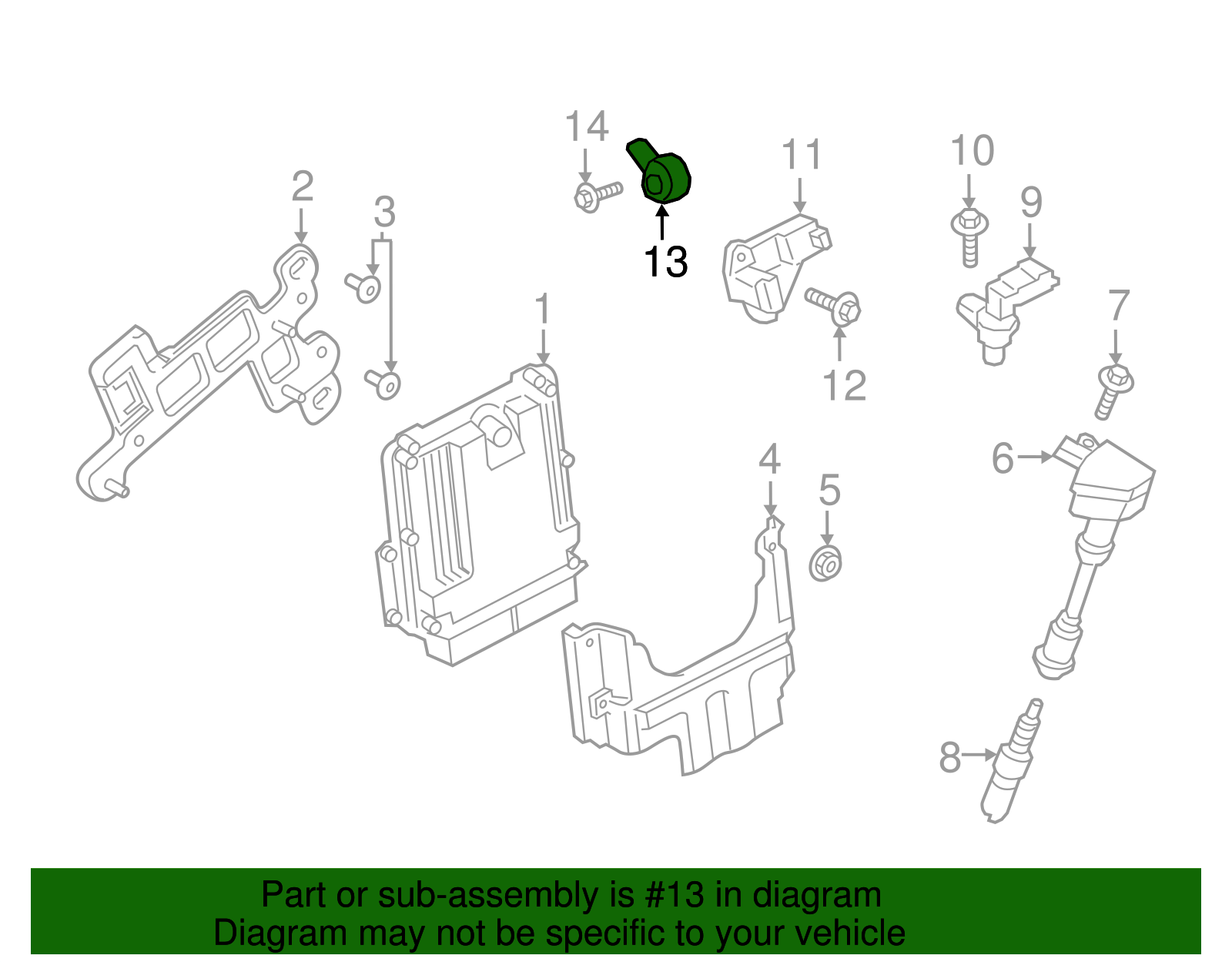 2014-2021 Ford Knock Sensor 1N1Z-12A699-A | Miracle Ford Parts