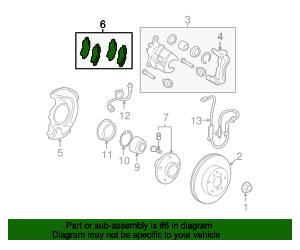 04465-0T010 - Brake Pads Front 2009-2015 Toyota Venza | Longo Toyota Parts