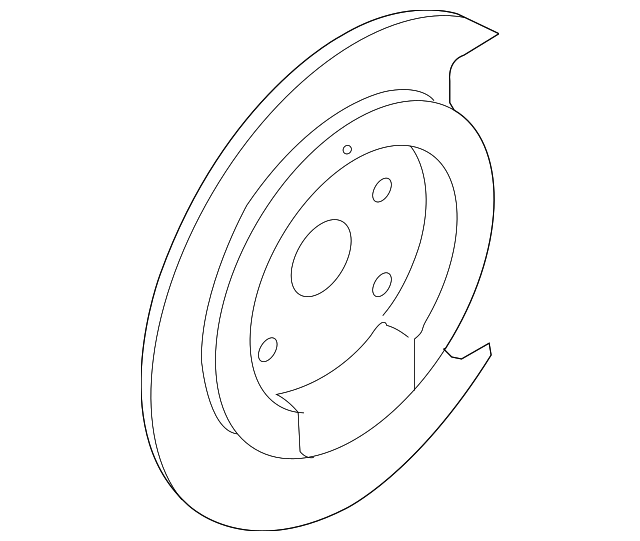 2005-2006 Mazda MPV Backing Plate LE44-26-261A | RealMazdaParts.com
