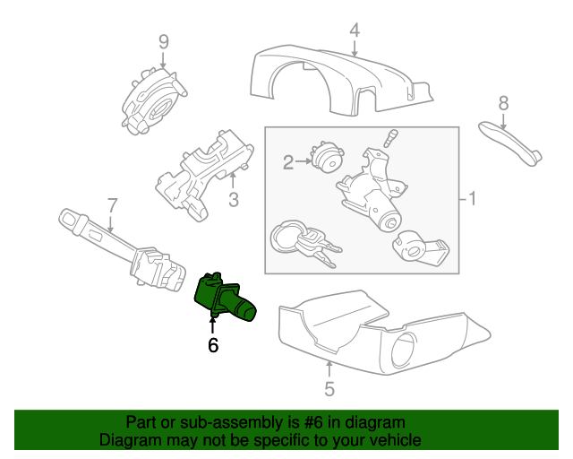 2005-2007 Volvo Wiper Switch 31268568 | OEM Parts Online