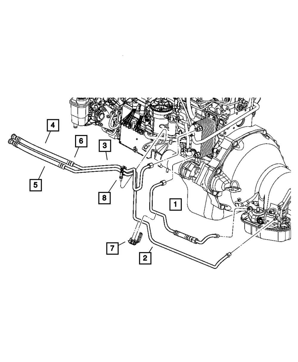 52028922AF - Oil Cooler Tube 2003-2004 Dodge | Mopar Wholesale Parts