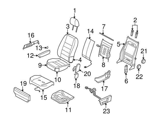 2010-2016 Land Rover LR4 Lumbar Adjuster HJN500012PVJ | OEM Euro Parts