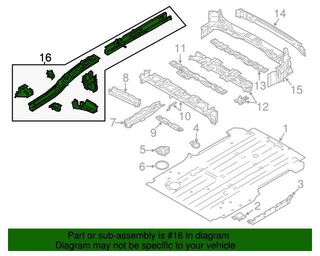 2013-2020 Nissan NV200 Rail Assembly G5510-4AJMC | QuirkParts