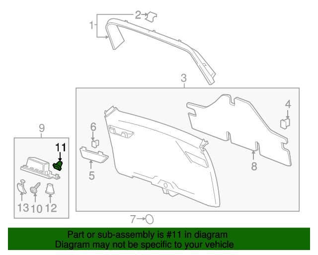 2013-2023 GM Multi-Purpose Retainer 11610769 | GMPartsDirect.com