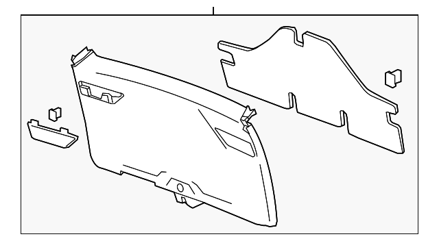2017-2019 GMC Acadia Shale Liftgate Lower Trim Finish Panel 84293750 GM ...