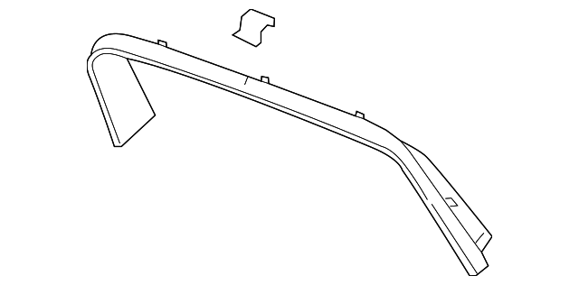 2017-2023 GMC Acadia Light Ash Gray Liftgate Upper Trim Finish Panel ...