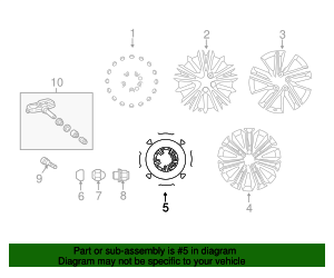 2003-2019 Toyota Spare tire wheel only 42611-02480 | Toyota Parts Center