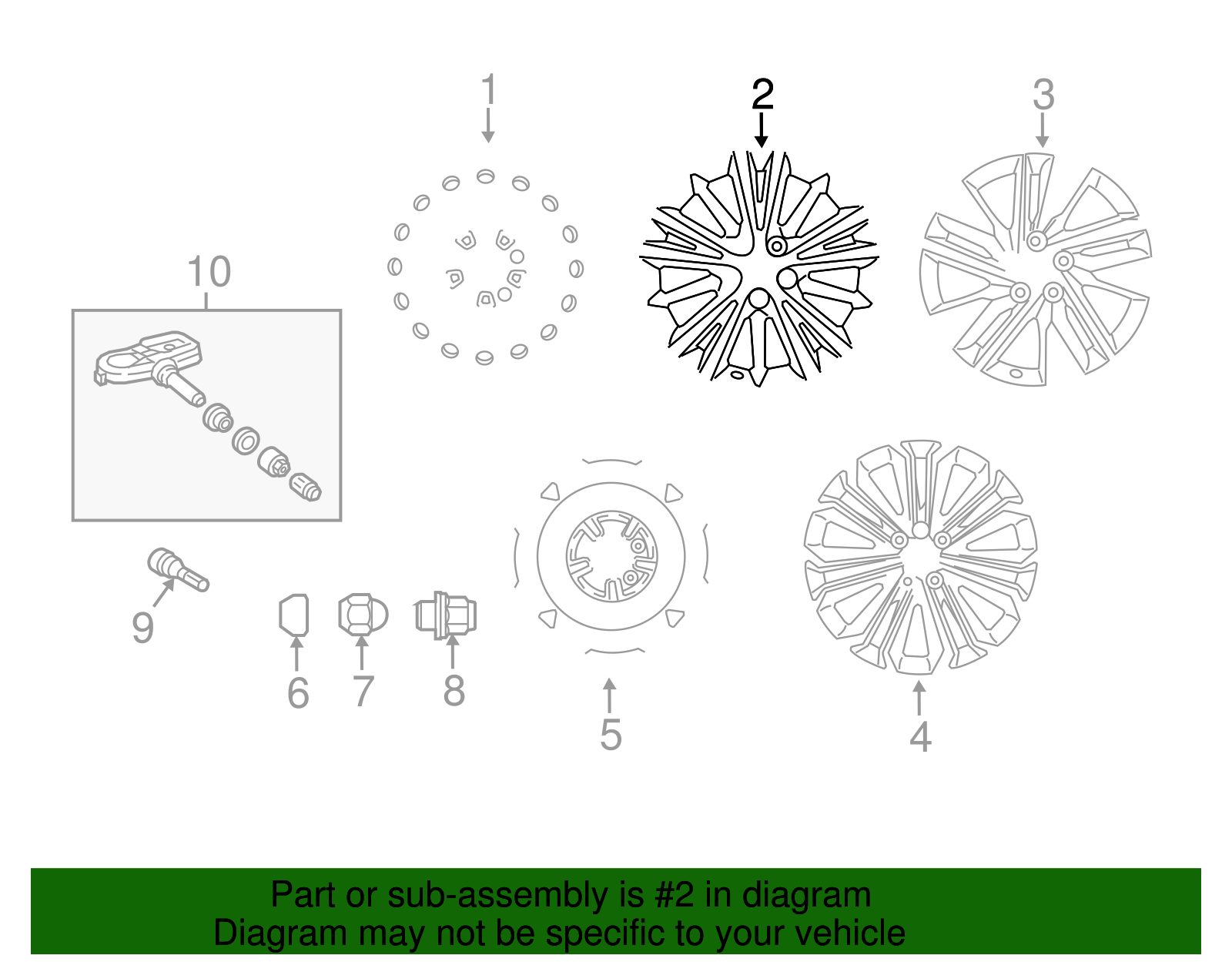 2019-2022 Toyota Corolla Wheel, Alloy 42611-12E00 | Retail Performance ...