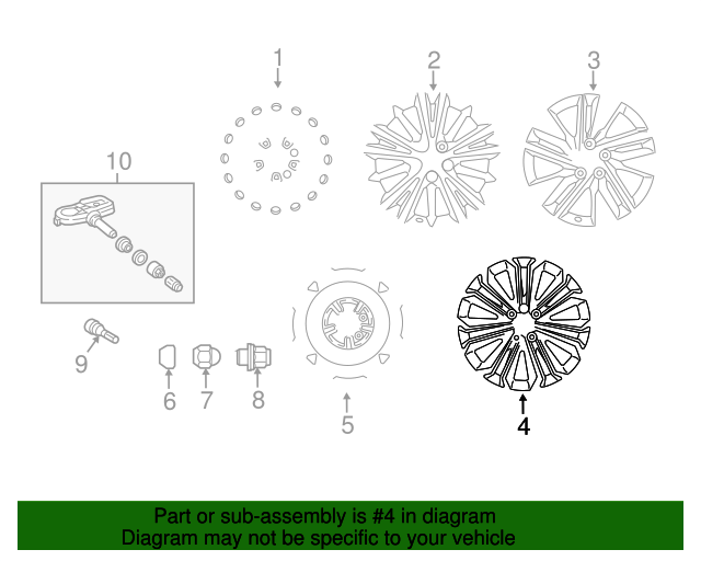 2014-2016 Toyota Corolla Wheel Alloy 17 Inch 42611-02L30 | OEM Parts Online