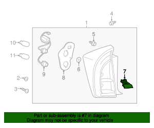 Toyota Tail Lamp Assembly Retainer Part# 5256347010 | Toyota Of ...