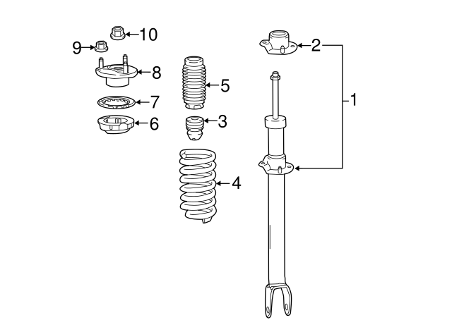 213-320-42-30 - Shock Absorber 2017-2023 Mercedes-Benz | Mercedes-Benz ...