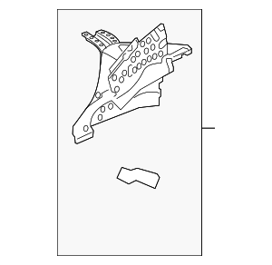 2018-2023 Chevrolet Bolt EV Fender Rail 42783740 | GMPartsDirect.com