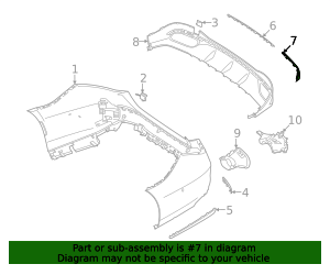 223-885-72-01 - Bumper Trim 2021-2024 Mercedes-Benz | AutoNationParts.com