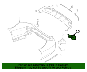 223-885-15-02 - Exhaust Tail Pipe Tip Bracket 2021-2023 Mercedes-Benz ...