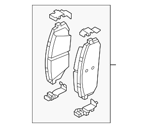 Genuine Brake Pads Front for 2021-2022 Hyundai Sonata | Part# 58101 ...