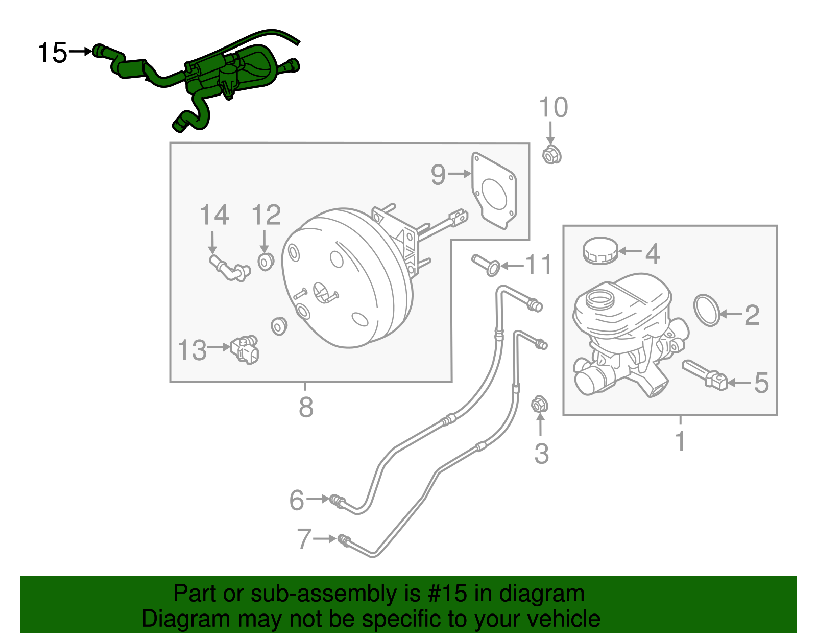 JL3Z-2420-AA - Vacuum Tube 2017-2021 Ford | Group 1 Auto Parts