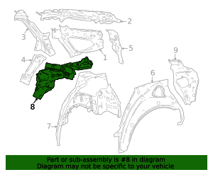 2021-2022 Toyota Mirai Pkg Tray Support 64202-62010 | Toyota Parts Center