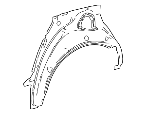 2021-2024 Toyota Mirai Outer Wheelhouse 61631-62020 | OEM Vehicle Parts