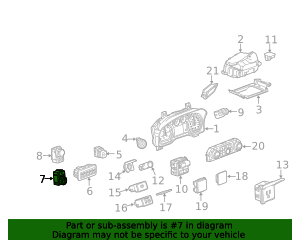 2020-2022 GM Black Headlamp Switch 84526540 | GMPartsDirect.com