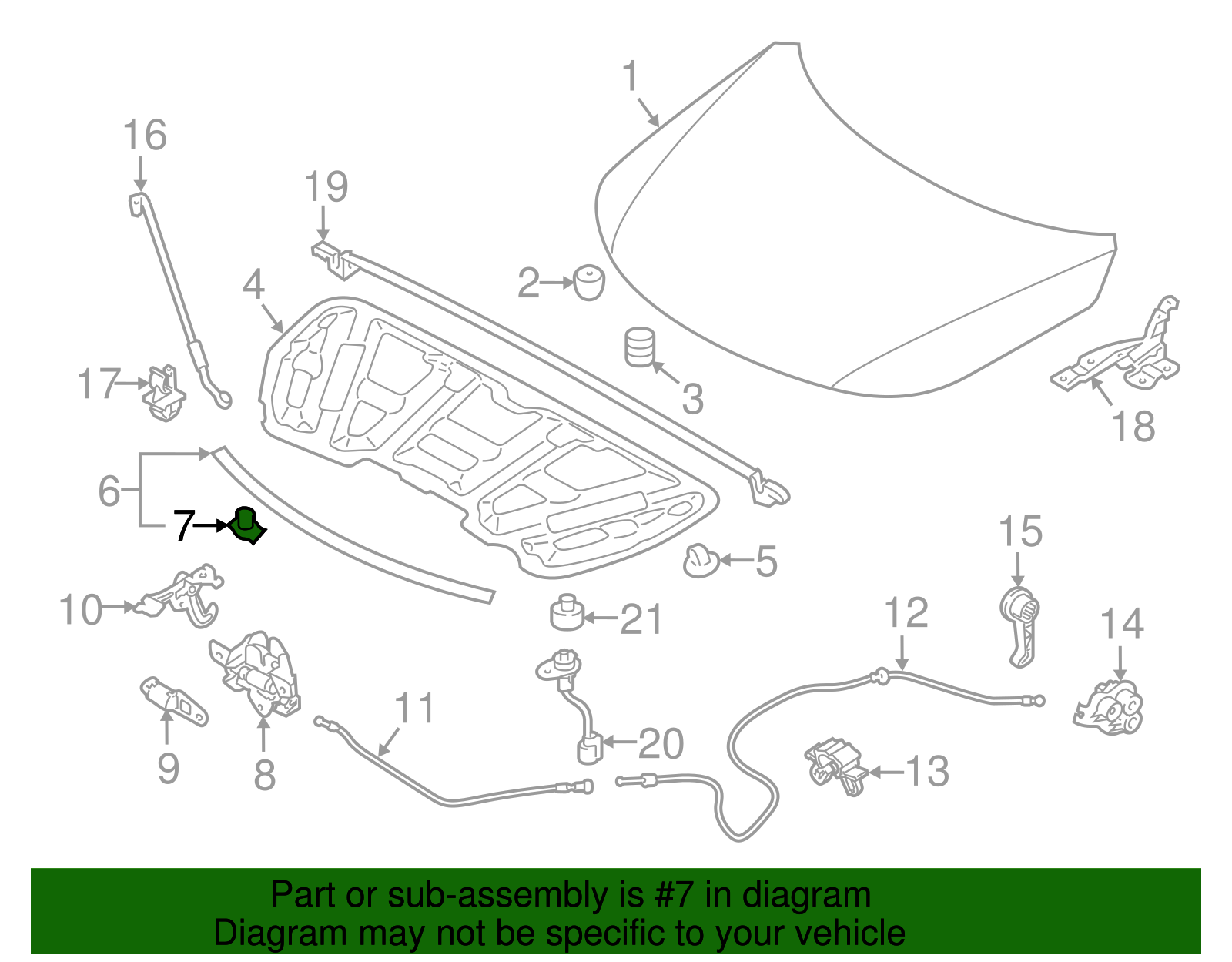 86438-2B000 - Front Seal Clip 2007-2015 Kia | Kia.Parts