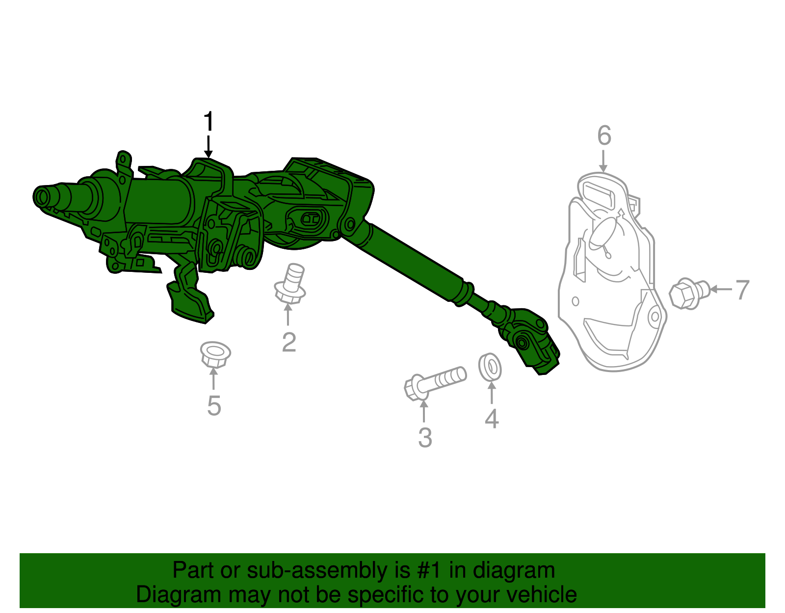 53200-TLA-A61 - Column Assembly 2017-2022 Honda CR-V | Honda Parts Online