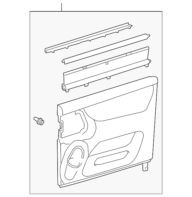 Genuine Toyota Door Trim Panel part# 67690-08101-E0 for 2004-2005 ...