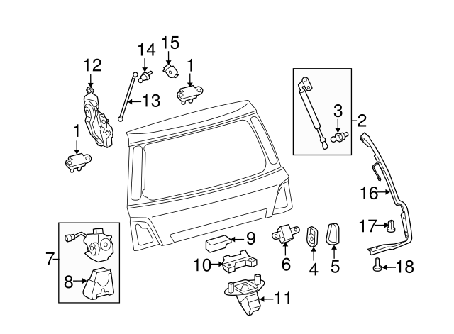 68910-69025 - Motor For 2008-2011 Lexus LX570 | Lexus OE Parts