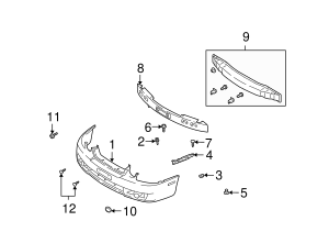 86515-3C200 - Upper Bracket - 2003-2006 Kia Optima | Kia Auto Parts