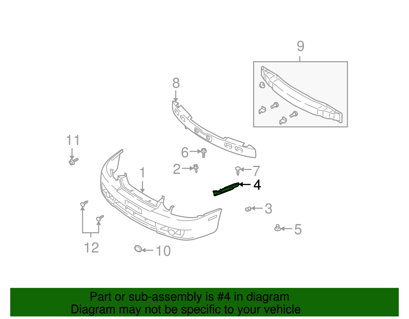 2003-2006 Kia Optima | Upper Bracket | 86515-3C200 | Kia Auto Parts