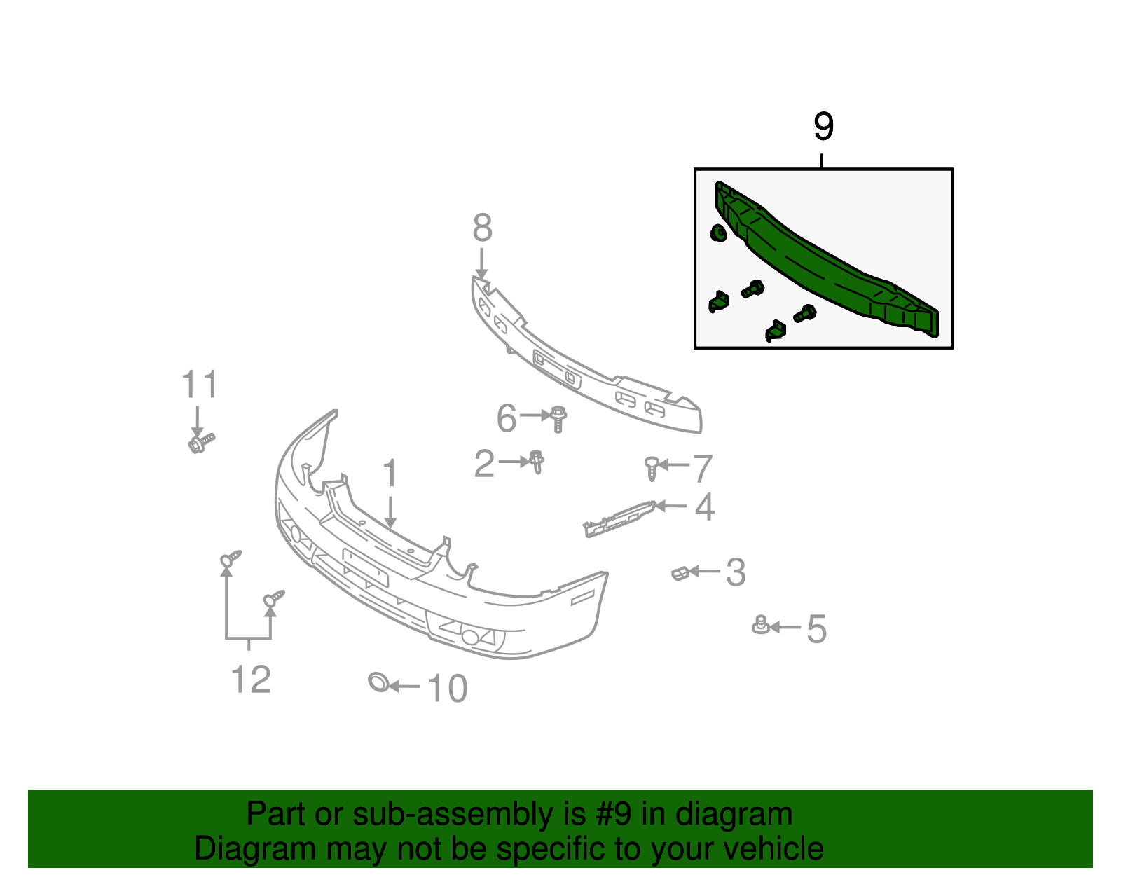 86530-3C200 - Reinforcement 2003-2006 Kia Optima | Kia.Parts Store