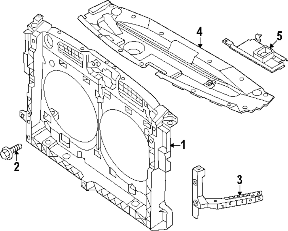 2022-2024 Nissan Pathfinder Radiator Support 62500-6TA0A | Nissan Parts ...
