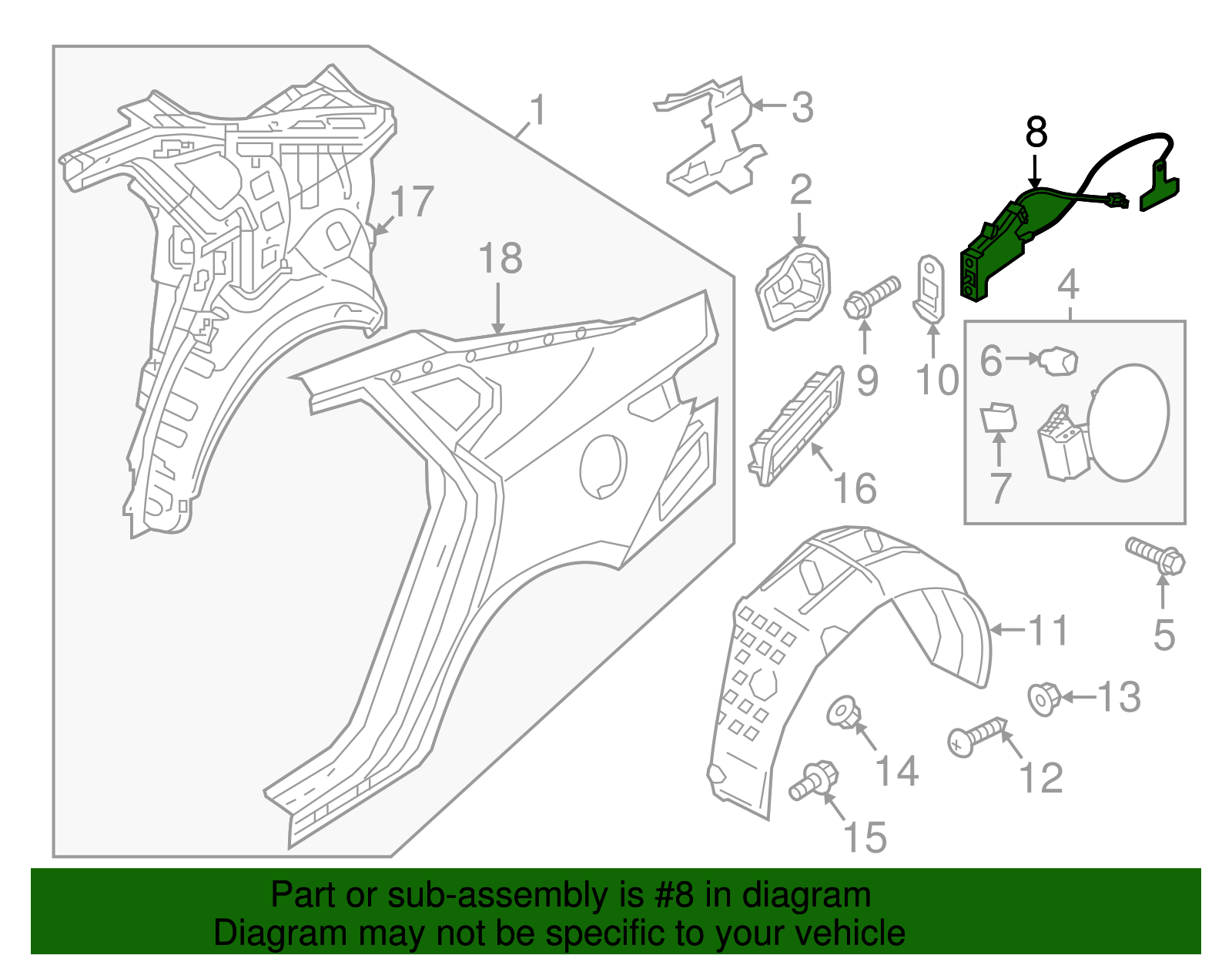 2016-2020 Kia Actuator Assembly 81590-3V000 | Retail Performance Auto Parts