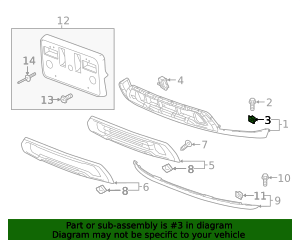 2021-2023 GM Brake Air Duct Clip 11603057 GM | GMPartsDirect.com