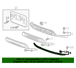 2019-2022 GMC Front Bumper Fascia Air Deflector 84225817 GM ...