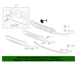 2022-2024 GMC Bumper Cover Cap 84878729 GM | GMPartsDirect.com