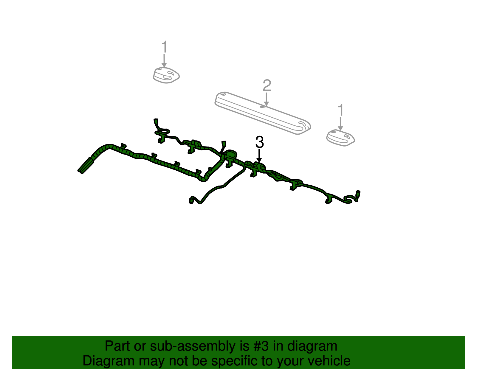2018 GM Headliner Wiring Harness 84526082 GM | GMPartsDirect.com