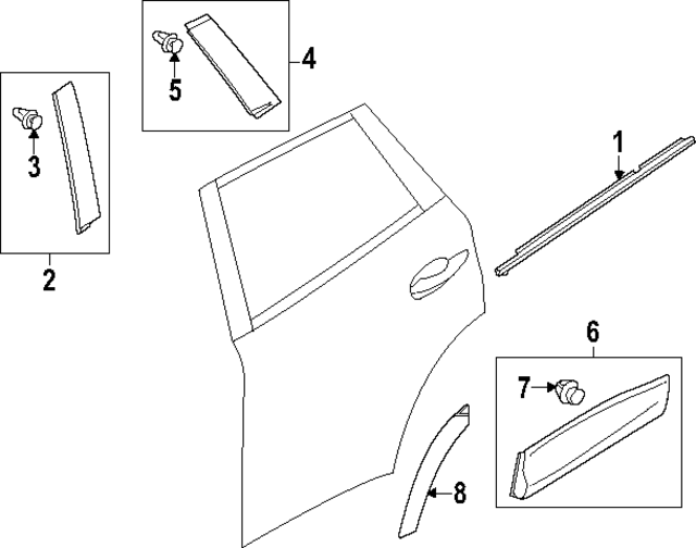2024 Mazda CX-50 Lower Molding VC85-51-RC0 | QuirkParts