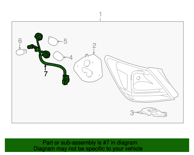 2011-2012 Toyota Avalon Socket & Wire 81555-07060 | OEM Parts Online