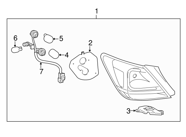2011-2012 Toyota Avalon Socket & Wire 81555-07060 | OEM Parts Online