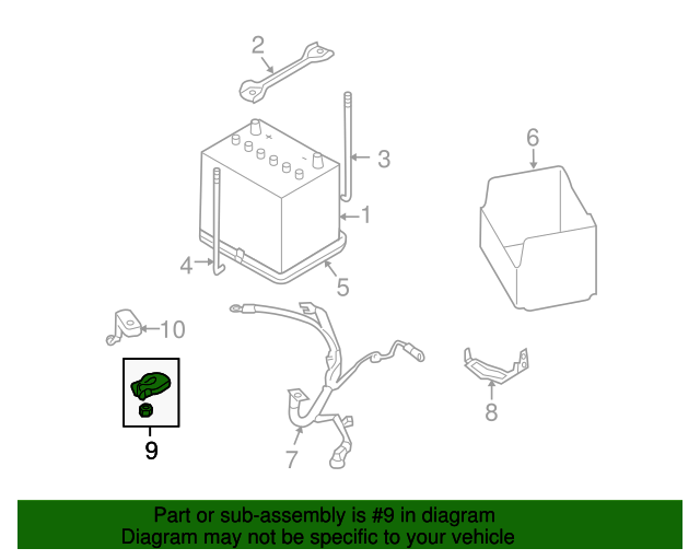 2008-2020 Subaru OEM NEW 09-19 Subaru Forester Impreza Positive Battery ...