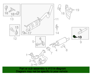 7C3Z-5A231-B - Intermediate Pipe Clamp 2008-2022 Ford | AutoNationParts.com