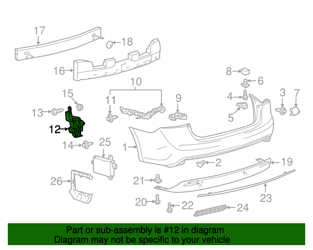 52591-07010 - Side Seal - 2013-2018 Toyota Avalon | OEM Genuine Toyota ...
