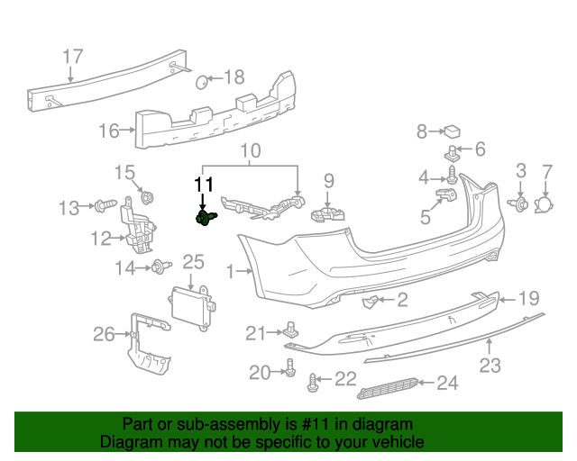 Side Retainer Clip - Toyota (90467-09237) | Toyota Parts