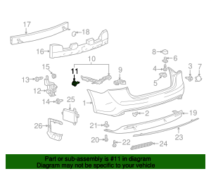2013-2025 Toyota Side Retainer Clip 90467-09237 | OEM Parts Online