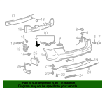 2013-2024 Toyota Side Retainer Clip 90467-09237 | Toyota Parts Center